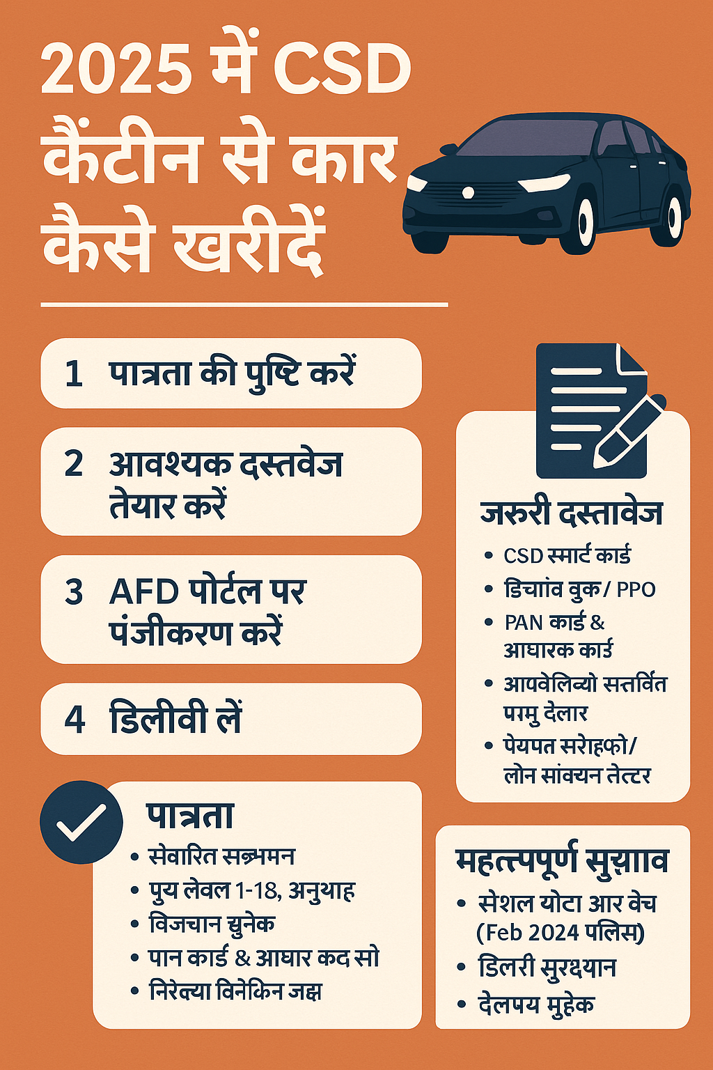 2025 में CSD कैंटीन से कार कैसे खरीदें – एक सम्पूर्ण हिंदी मार्गदर्शिका ...